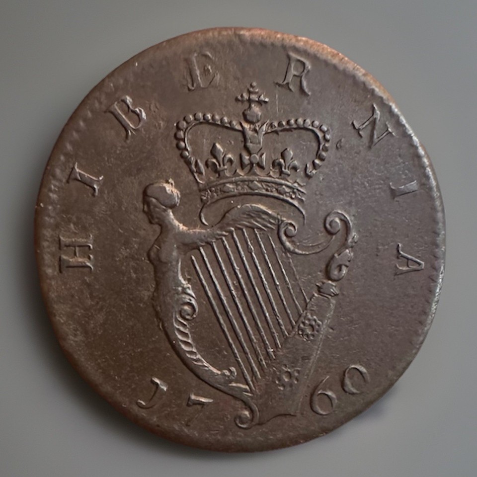 Ireland 1760, Half Penny. AUNC | eBay
