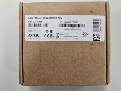 Axis F1035-E Camera Sensor Unit 12M Black 0736-001 and Axis F8401 Lens Protector | eBay