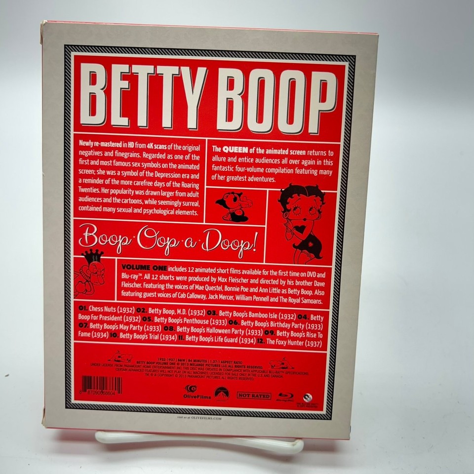 Betty Boop The Essential Collection Volume 1 Blu-ray 2013 Classic ...