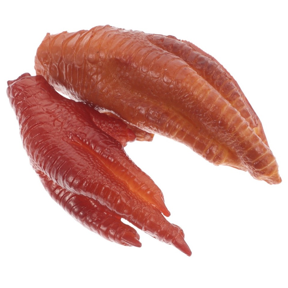 2 Pcs Faux Chicken Foot Decor Realistic Feet Party Favors Artificial ...