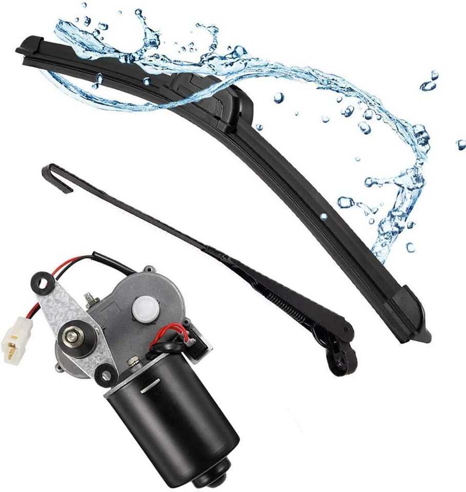 KEMIMOTO UTV Electric Windshield Wiper Motor Kit For Most UTV ...