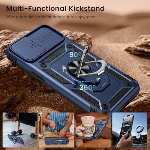 Compatible for iPhone 16e Case with Screen Protector - Slide Camera ...