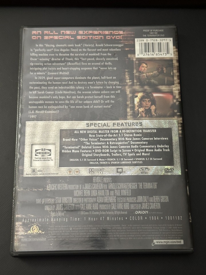 The Terminator (DVD) | eBay