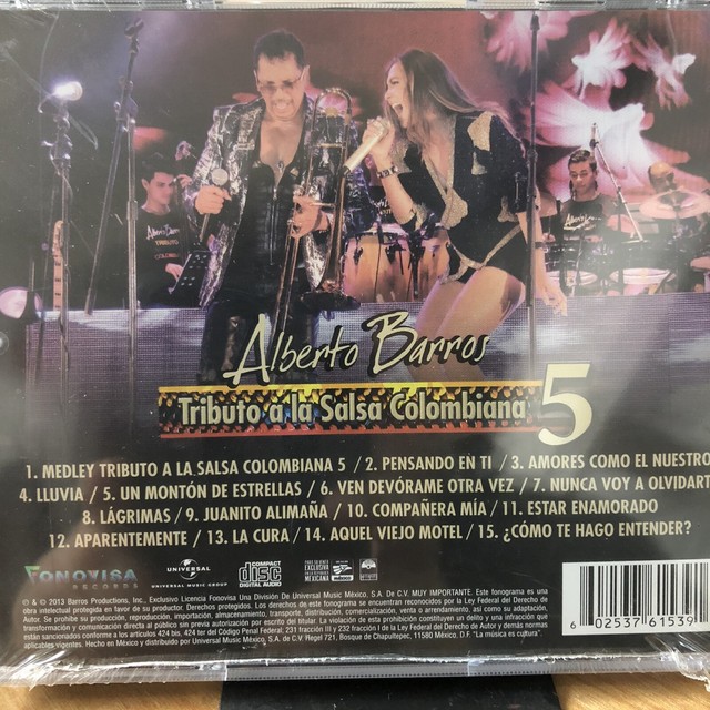 Alberto Barros Tributo a La Salsa Colombiana 5 CD Mexican Edition ...