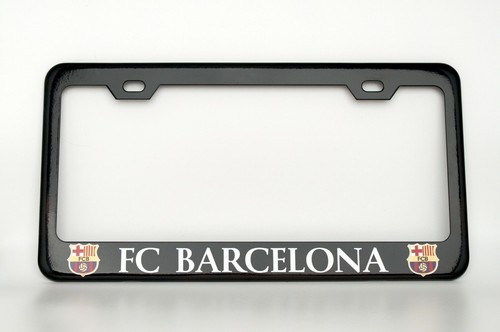FC BARCELONA License Plate Frame Premium Black Powder Coated Metal | eBay