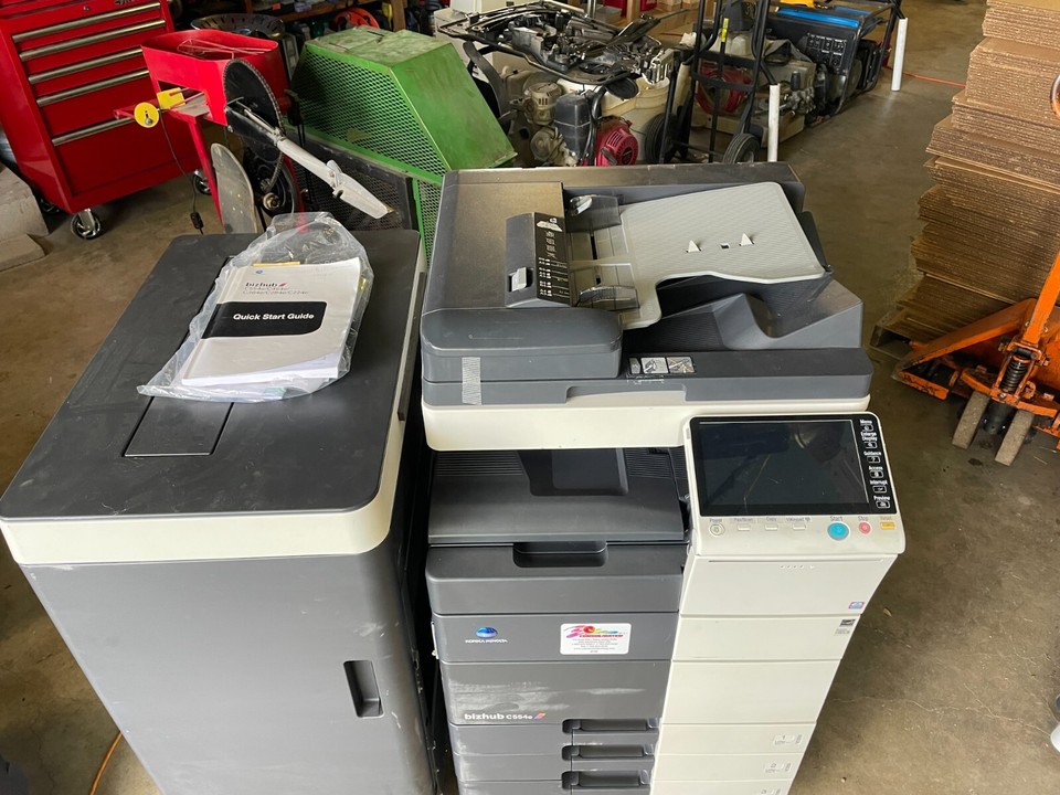 2011 Konica Minolta Bizhub C554e Laser Color Printer Scan Copier Duplex ...