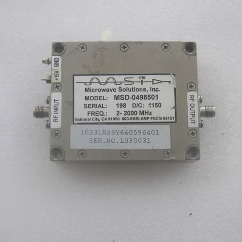 MSD-0498501 2-2000MHz 32db 24dbm RF amplifier/ | eBay