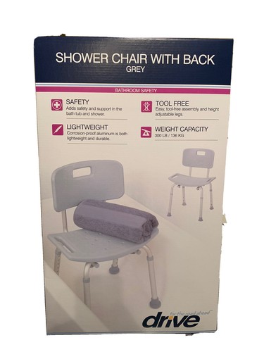 Drive Medical RTL12202KDR Handicap Bathroom Bench/ Shower Chair with ...