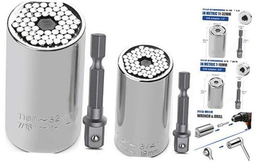 Universal Socket Wrench Set (11-32mm 7-19mm) Professional Sockets Tools ...