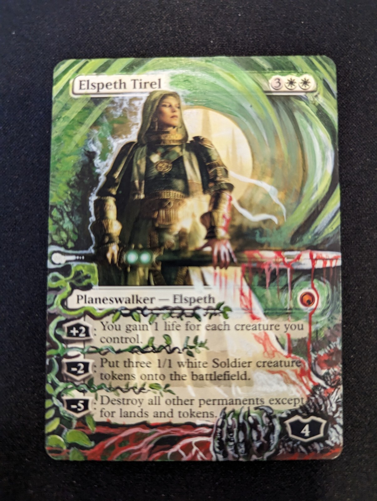 Elspeth Tirel LP MTG Magic the Gathering Signed and altered by artist ...