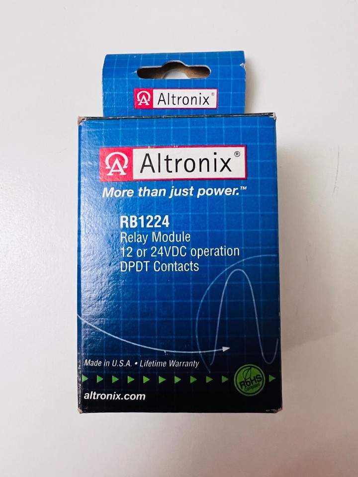 ALTRONIX RB1224 Relay Module 12/24VDC 75Ma DPDT | eBay