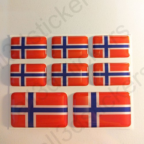 Sticker Norway Resin Domed Stickers Norway Flag 3D Vinyl Adhesive Decal ...