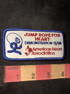 Vtg American Heart Association JUMP ROPE FOR HEART Patch 92C4 | eBay