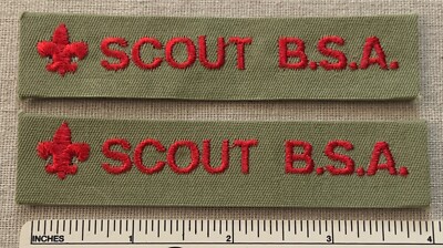 NOS Vintage SCOUT BSA Uniform Program Strip PATCHES BSA Scouting Badge ...