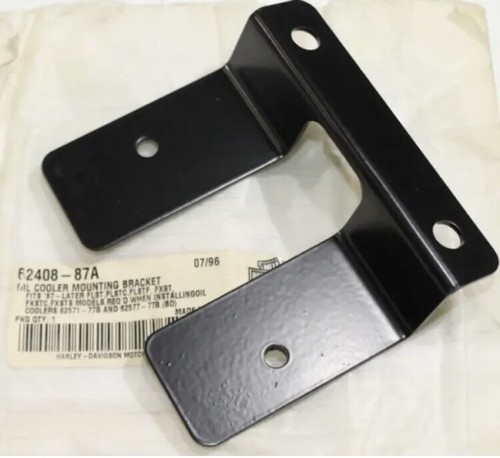 Harley-Davidson Softail Oil Cooler Mounting Bracket Black 62408-87A (M1 ...
