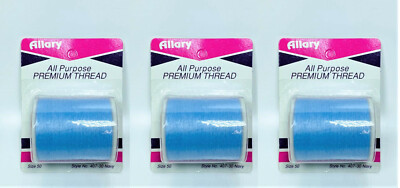 Lot of 3 Allary Cotton Covered Premium Thread Size 50 Navy | eBay