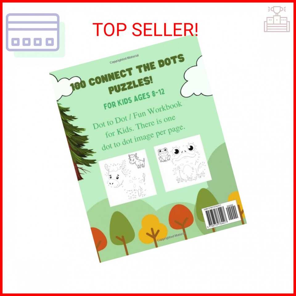 Dot to Dot Book for Kids Ages 8-12: 100 Fun Connect The Dots Book for ...