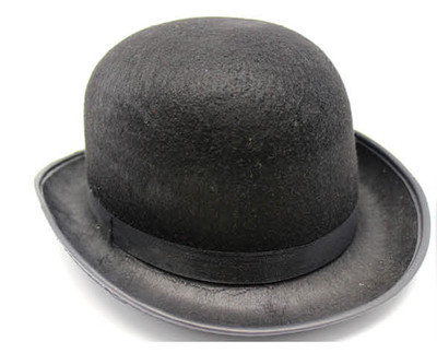 BOWLER HAT Party Costume Derby Fancy Dress Dance Halloween Vintage Cap ...
