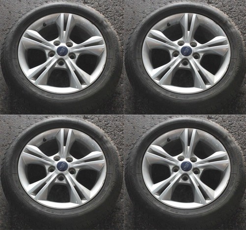 GENUINE FORD TRANSIT CONNECT 16" 5 SPOKE SILVER ALLOY WHEEL SET x 4 ...