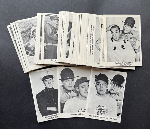NICE 1965 FLEER GOMER PYLE COMPLETE 66 CARD SET TV Show Shazam! Ex + | eBay