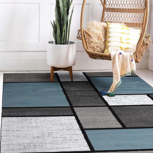 Rugshop Area Rugs Contemporary Modern Boxed Color Block Dining Room Rug ...