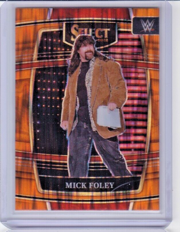 MICK FOLEY (ORANGE FLASH PRIZM Card #24) 2022 WWE Panini Select | eBay