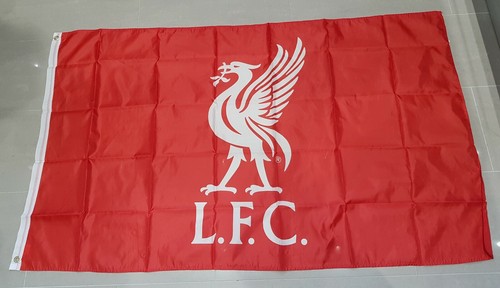 Liverpool FC Official Liverbird Flag/ Banner - LFC - Red and White 5 ft ...