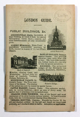 Antique London Guide Book James Reynolds And Sons Effingham Wilson UK ...