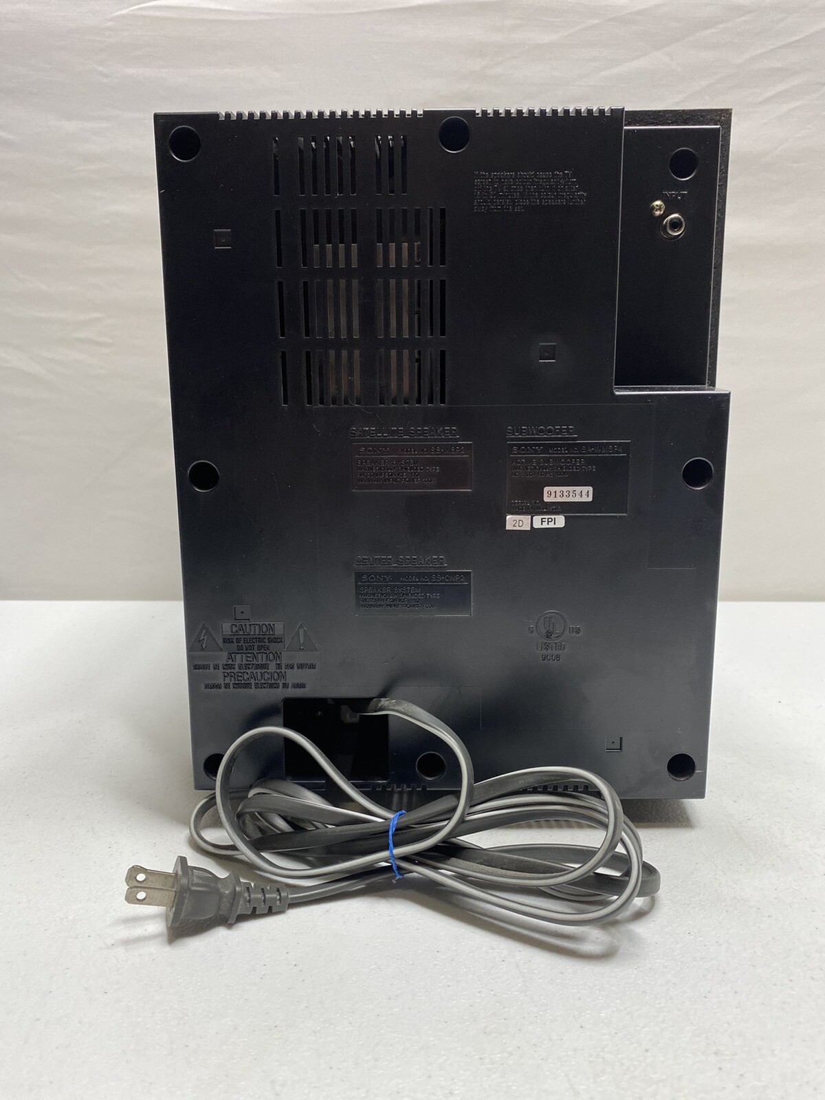 Sony Sa-wmsp4 Active Powered Surround Sound Subwoofer Speaker 100w for ...