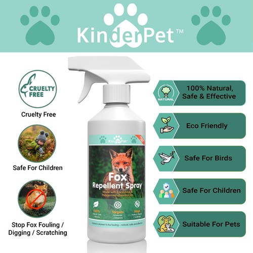 Fox Repellent STOP FOXES In Garden Humane Safe Fox Deterrent 500ml UK ...