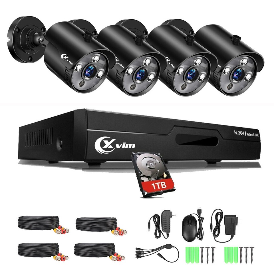 XVIM 1080P HDMI DVR Home Outdoor Security Camera System Night Vision ...