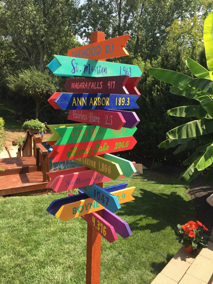 WHOLESALE 12 Custom Arrow Directional Wood Signs Location, Wedding ...