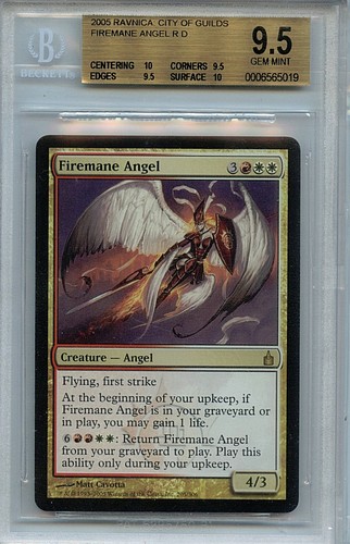 MTG Firemane Angel BGS 9.5 GM Ravnica City of Guilds Magic Card ...