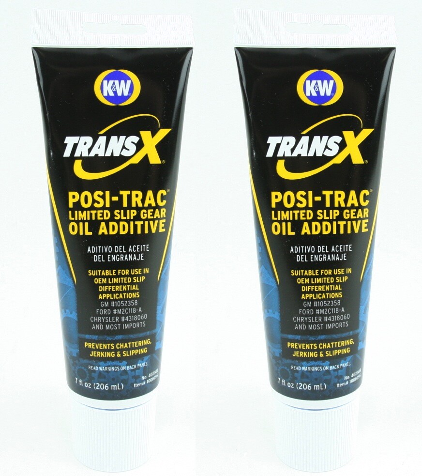 2 Pack K&W 402508 Trans-X Posi-Trac Limited Slip Gear Oil Additive 7oz ...