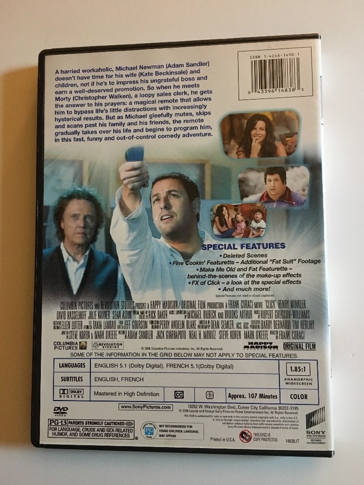 Click (DVD, 2006, Special Edition) 43396148383| eBay