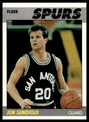 1987-88 Fleer #104 Jon Sundvold BASKETBALL San Antonio Spurs | eBay