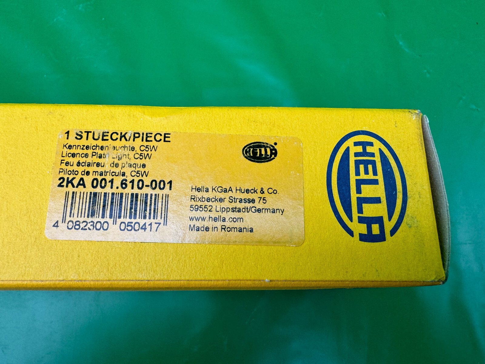 2ka 001 610-001 HELLA Licence Plate Light C5w for sale online | eBay