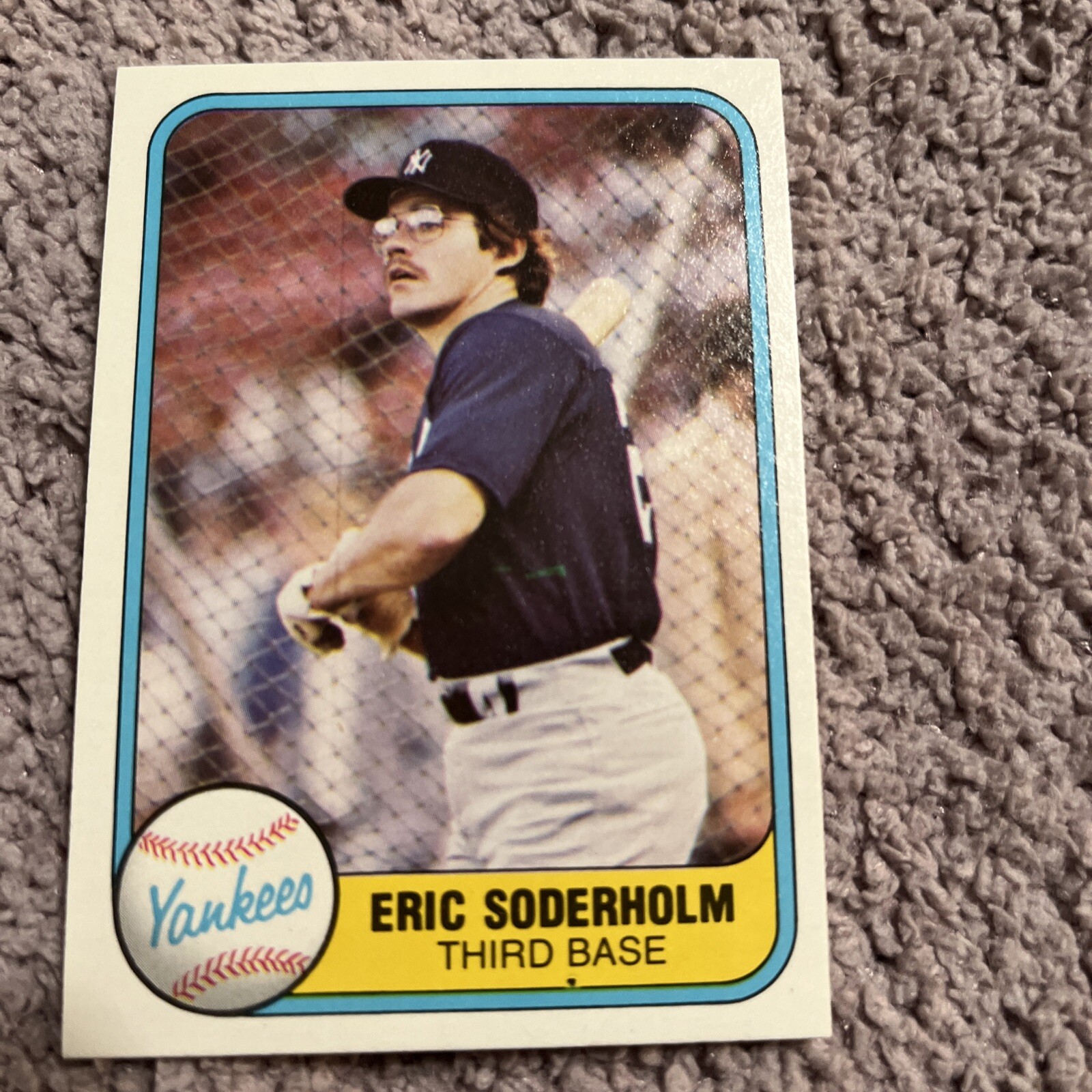 1981 Fleer Eric Soderholm New York Yankees #92 | eBay