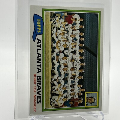 1981 Topps Atlanta Braves Checklist Baseball Card #675 NM-Mint FREE ...