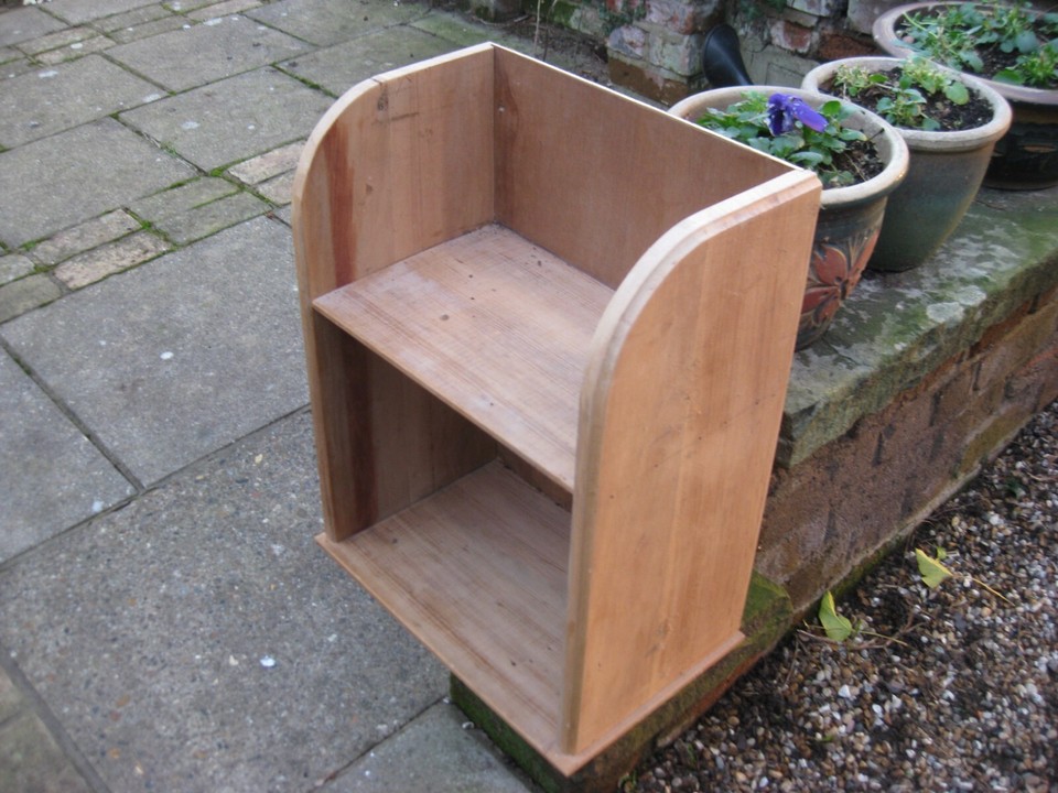 small vintage satinwood wall hung bookcase | eBay UK