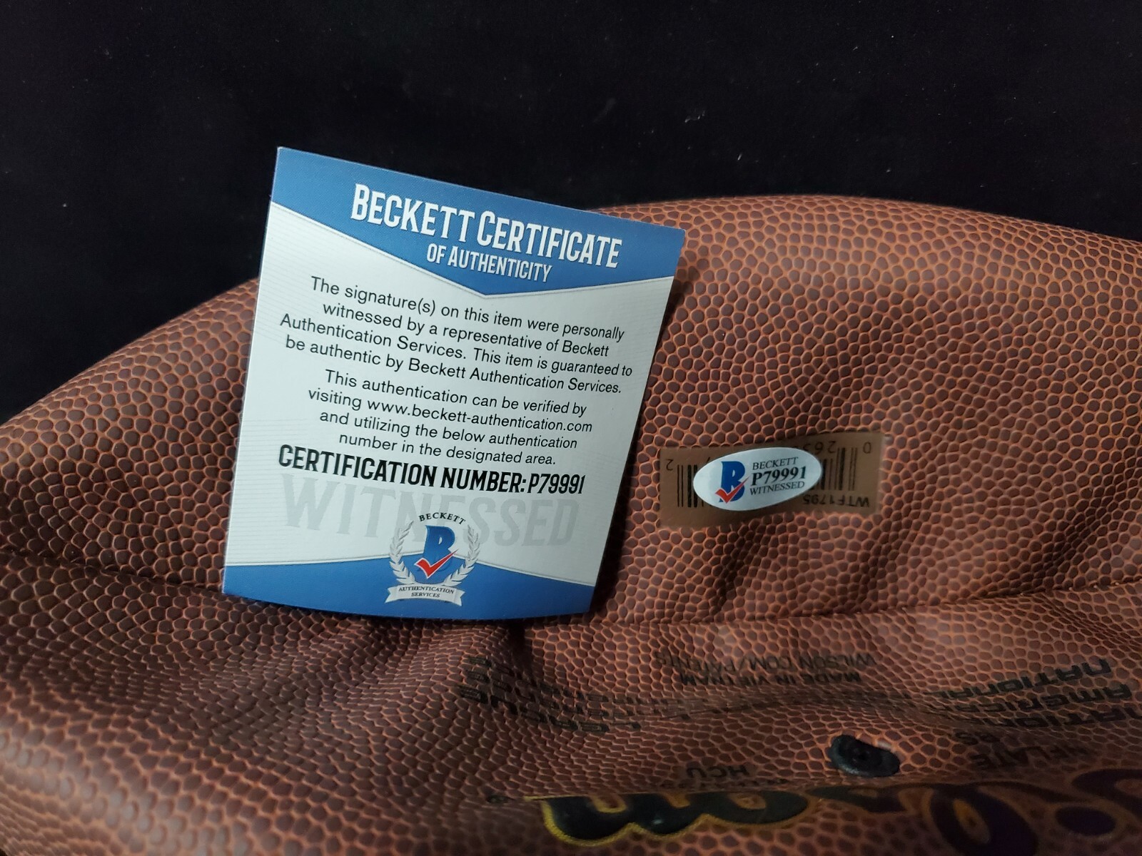 ARIZONA CARDINALS BUDDA BAKER AUTOGRAPHED SIGNED NFL FOOTBALL BECKETT ...