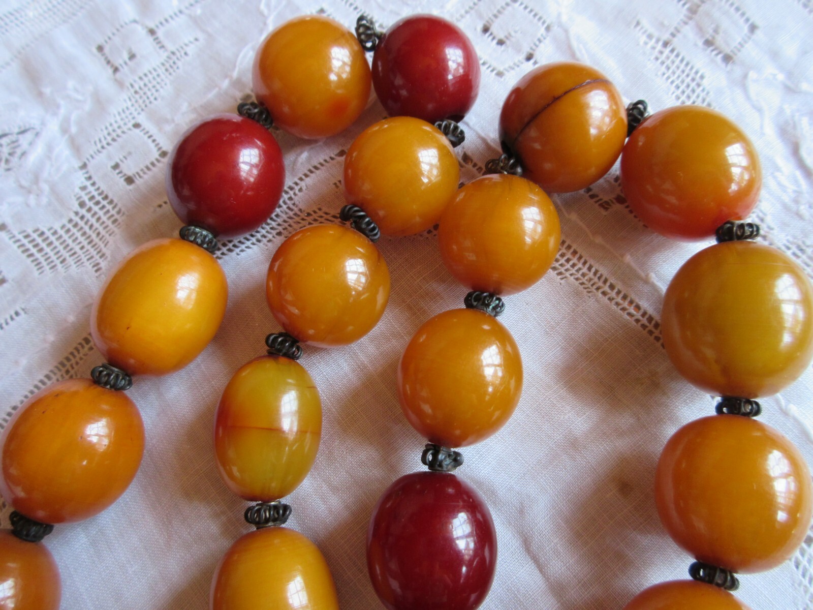 Antique German Faturan Bakelite damari Prayer beads N… - Gem