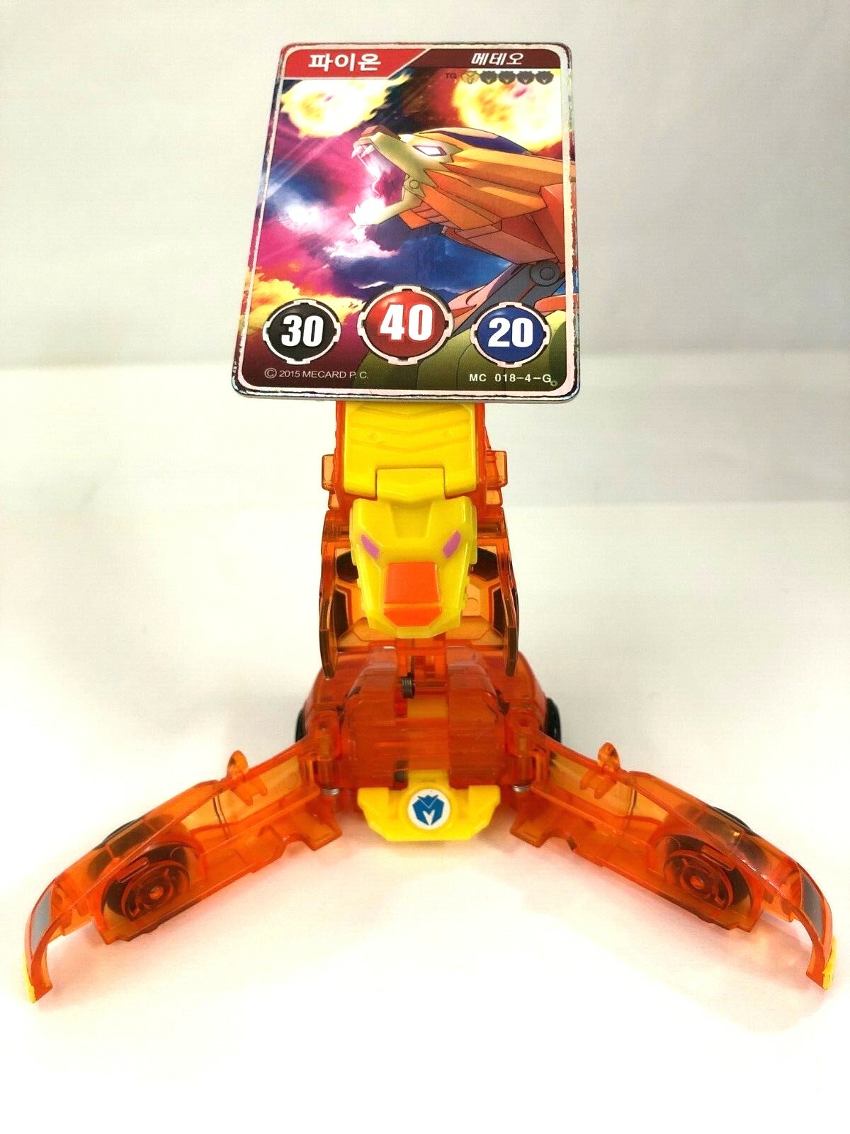 [TURNING MECARD] FION Transformable Robot Car Korea TV Figure + 2 card ...