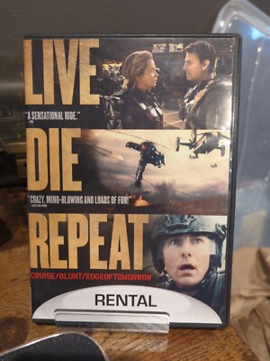 Live Die Repeat: Edge Of Tomorrow (DVD, 2014) Former Rental | eBay
