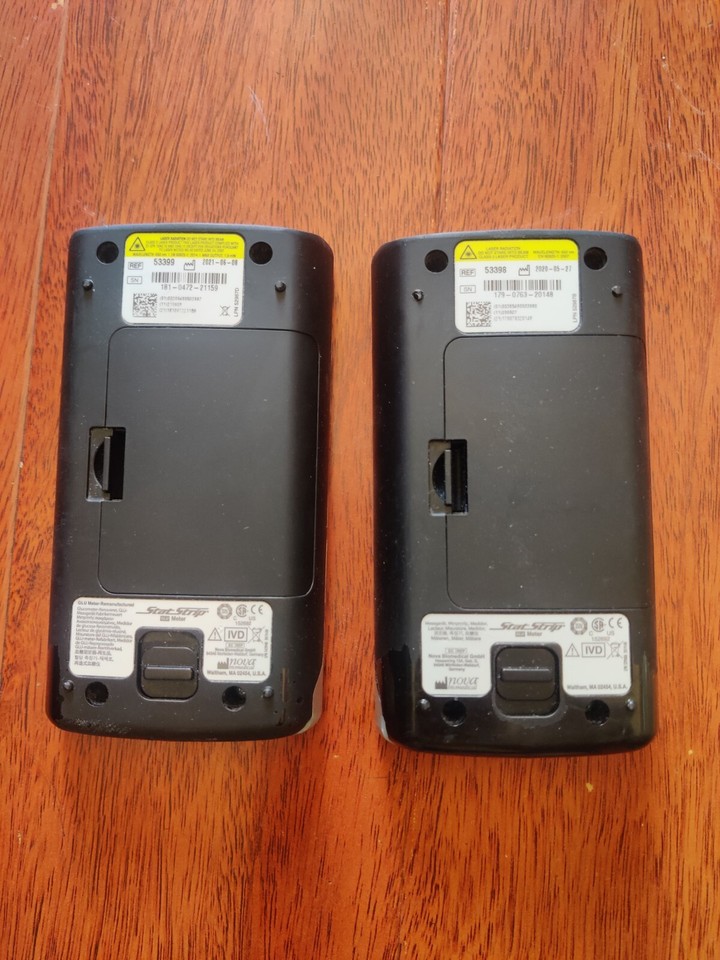 Lot Of 2 Nova Stat Strip GLU Glucose Meter (battery not included) | eBay