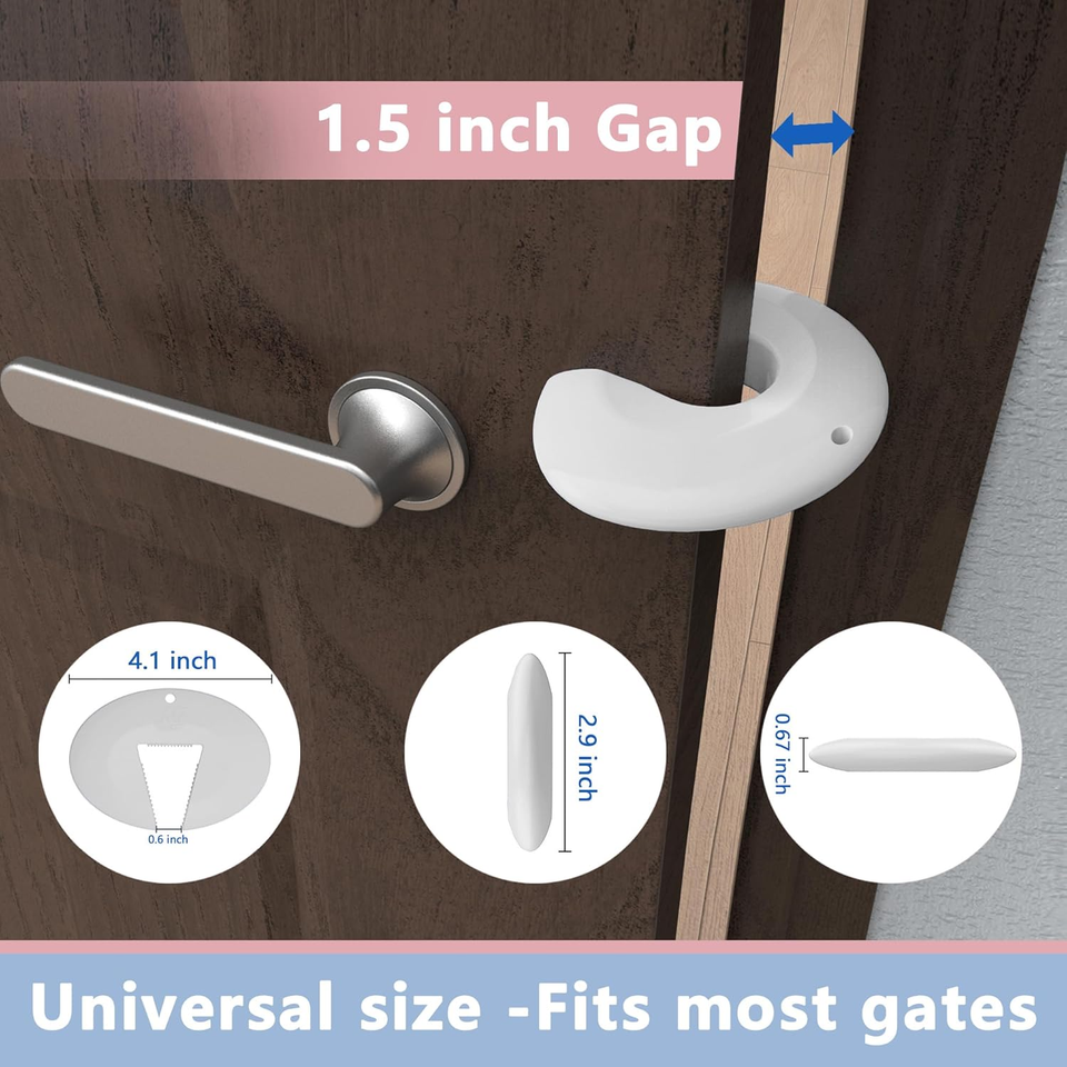 Door Pinch Guard and Door Slam Stopper, Durable Silicone Door Finger ...