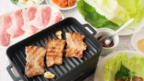 THANKO Tabletop Solo Grill BBQ Yakiniku Grilled Meat For One Person ...