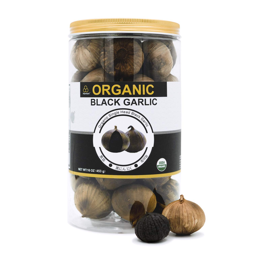 Ajo Negro Orgánico USDA 453G Tarro 1LB 100% Ajo Negro Entero Black ...