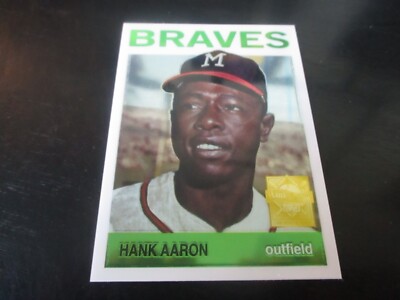 HANK AARON (atlanta braves) 2000 topps CHROME REPRINT CARD #300 mint | eBay
