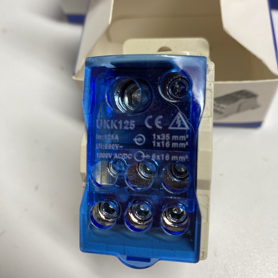 Distribution Terminal Block 160A POWER DISTRIBUTION DIN Rail 6-250 AWG ...